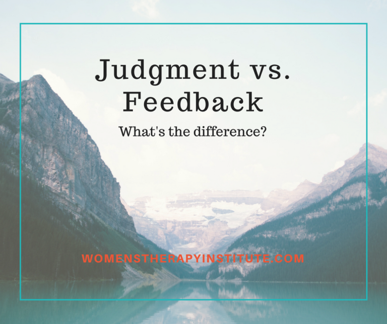 Judgment Vs. Feedback: How to tell the difference
